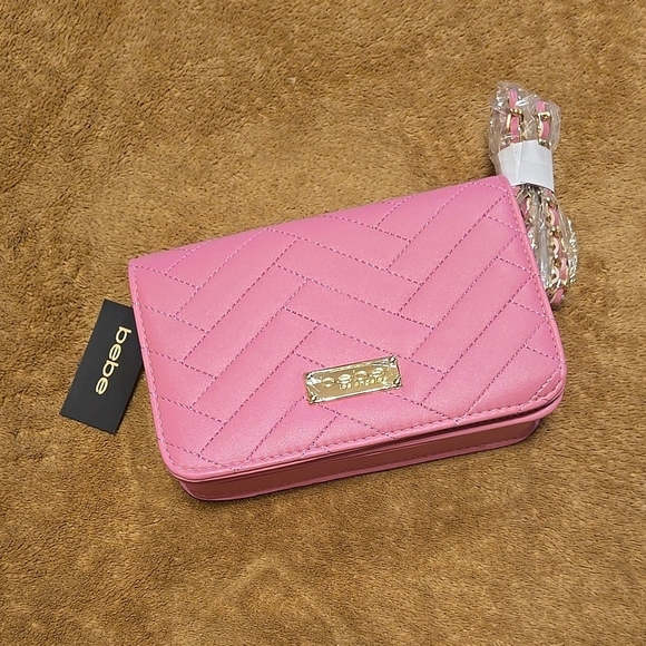 bebe | Bags | New Bebe Bubblegum Pink Sophia Crossbody Bag | Poshmark
